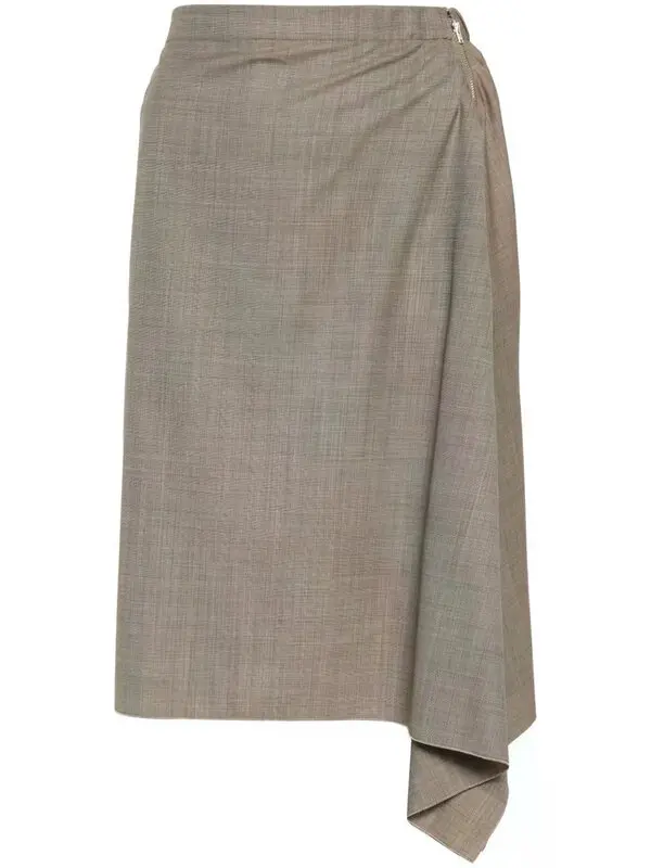 LITKOVSKA Asymmetric Midi Skirt