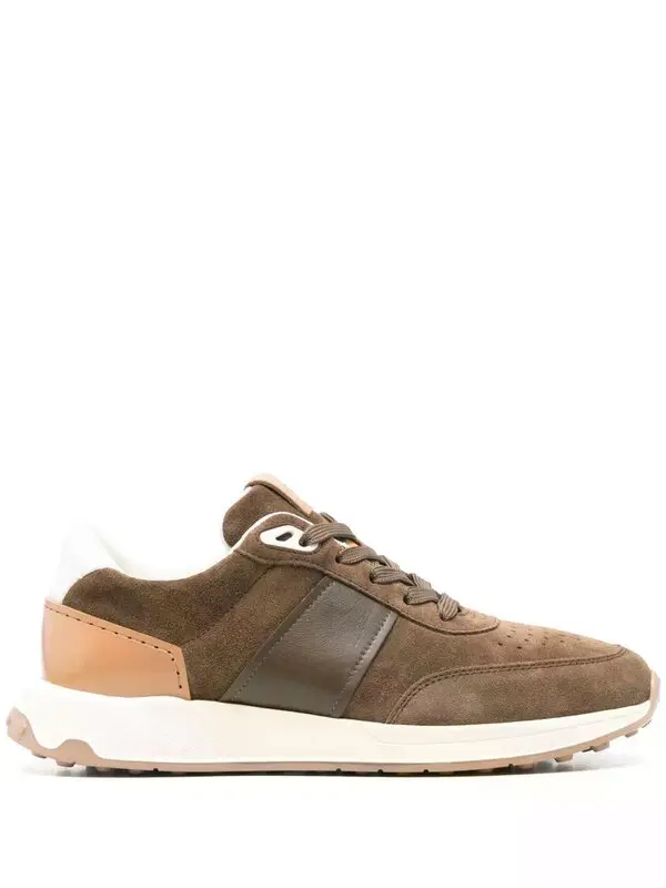 TOD'S Logo-patch Sneakers - Brown