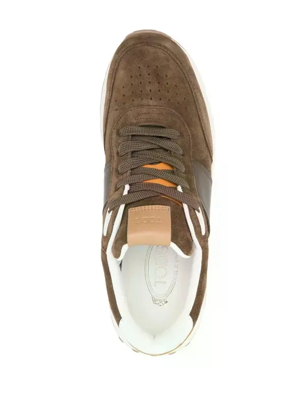 TOD'S Logo-patch Sneakers - Brown