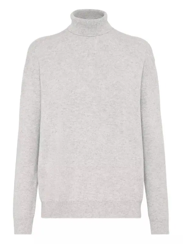 Brunello Cucinelli Roll-neck Cashmere Sweater - Grey