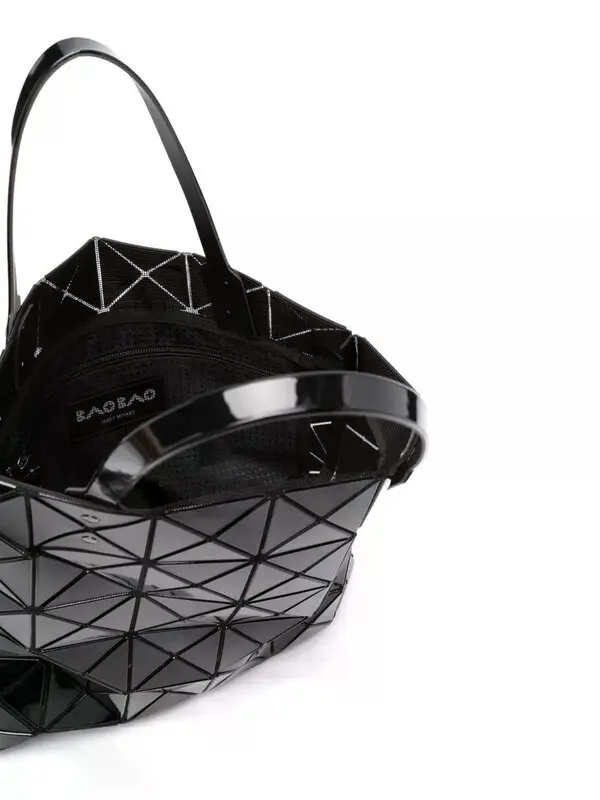 Issey Miyake Lucent Geometric-pattern Shoulder Bag - Black