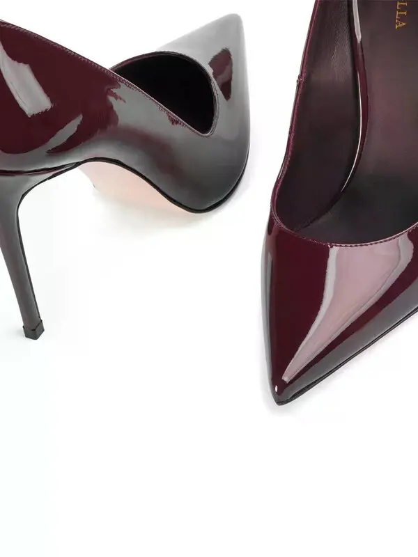 LE SILLA Eva 100mm Patent-leather Pumps - Red