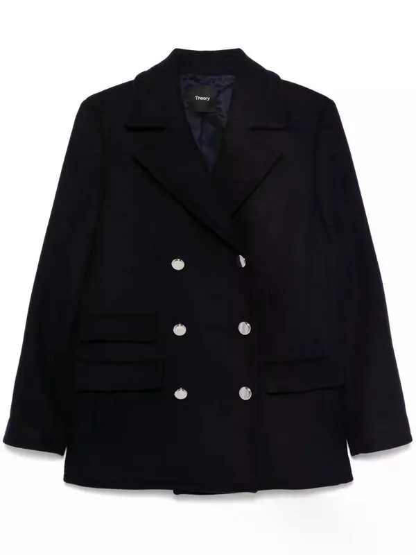 Theory Felted-finish Pea Coat
