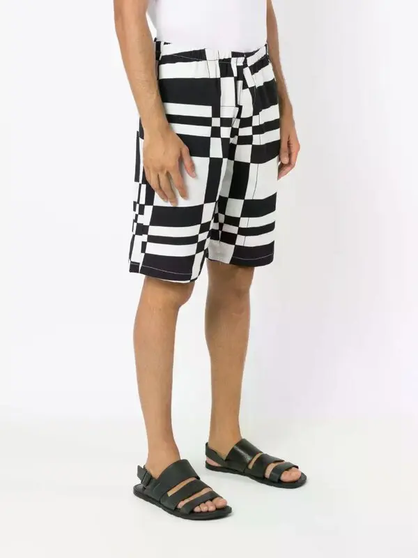 AMIR SLAMA Graphic-print Knee-length Shorts