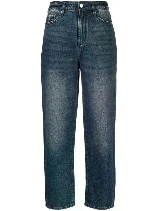 Armani Exchange Distressed-effect Straight-leg Jeans