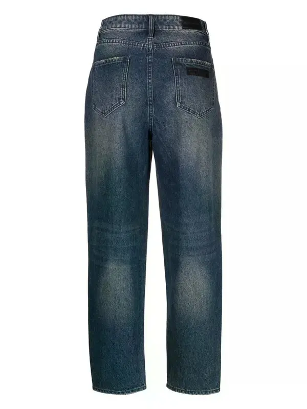 Armani Exchange Distressed-effect Straight-leg Jeans