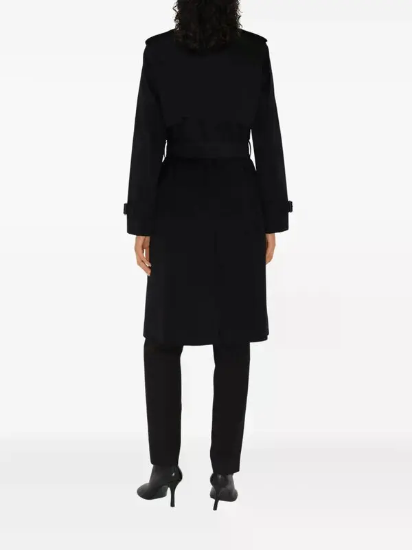Burberry Double-breasted Trench Coat With Check Lining