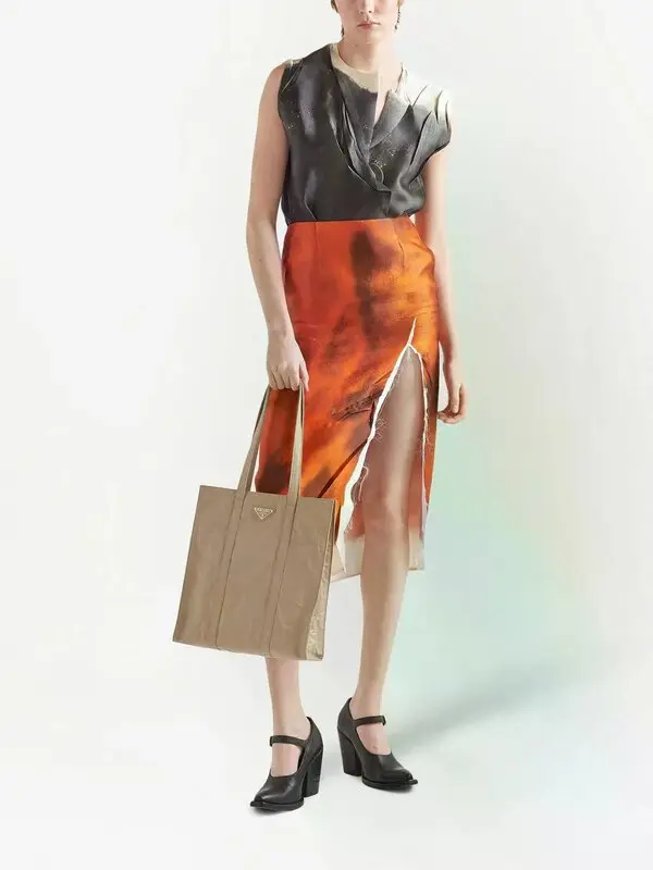 Prada Nappa Leather Tote Bag