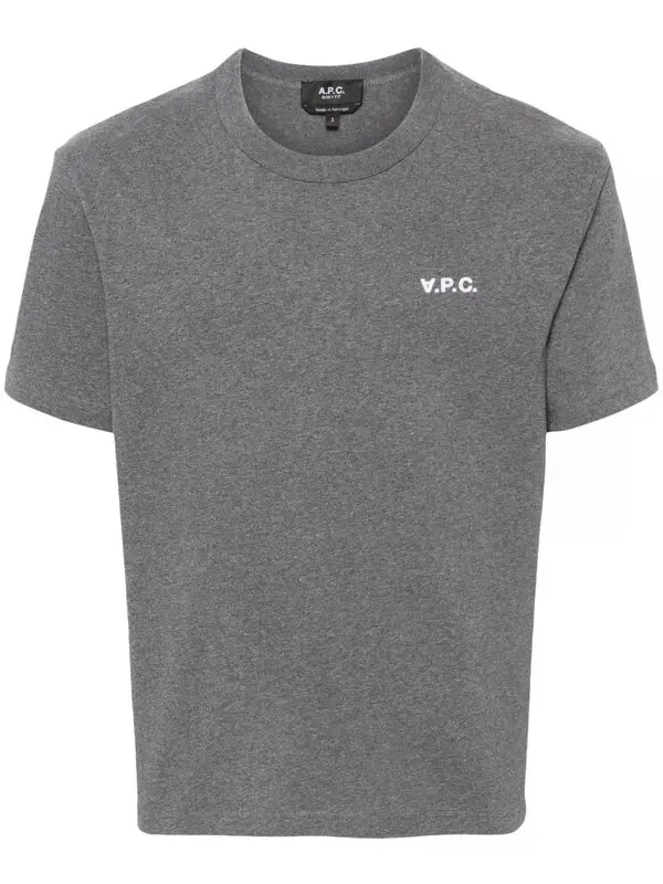 A.p.c. Logo Embroidered Crewneck T-shirt