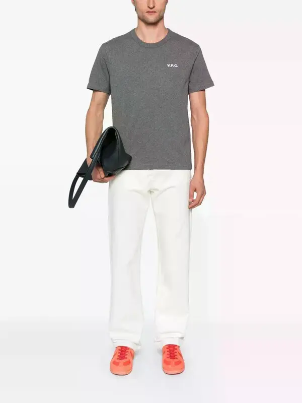 A.p.c. Logo Embroidered Crewneck T-shirt