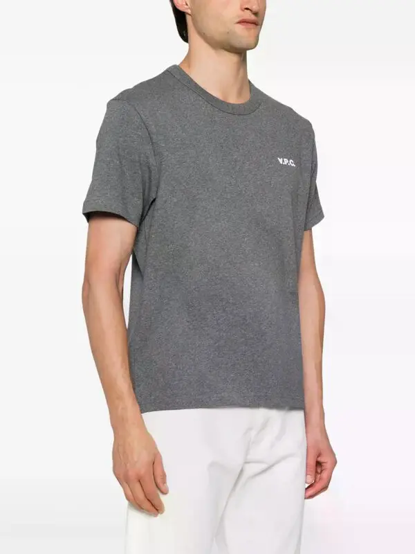 A.p.c. Logo Embroidered Crewneck T-shirt