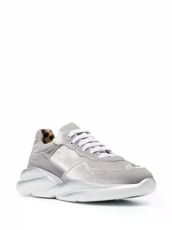 Philipp Plein Velvet Runner Metallic-effect Sneakers
