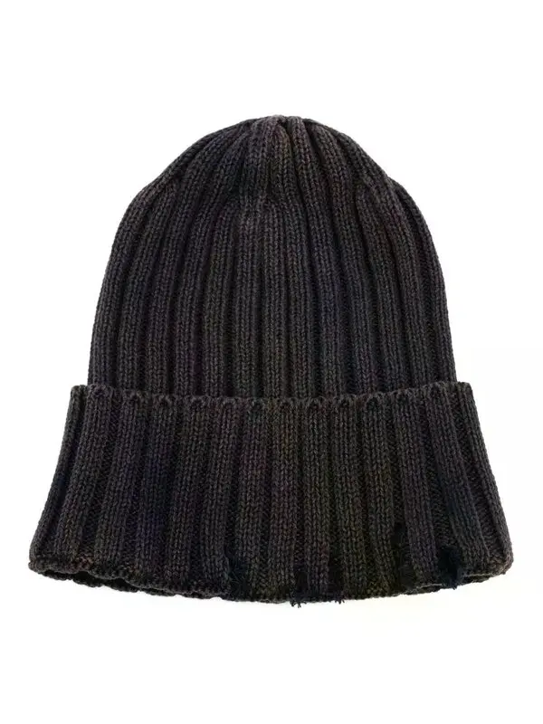 Goen.j Ribbed Knit Beanie - Blue