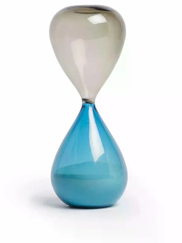 VENINI Clessidra Murano Glass Hourglass - Grey