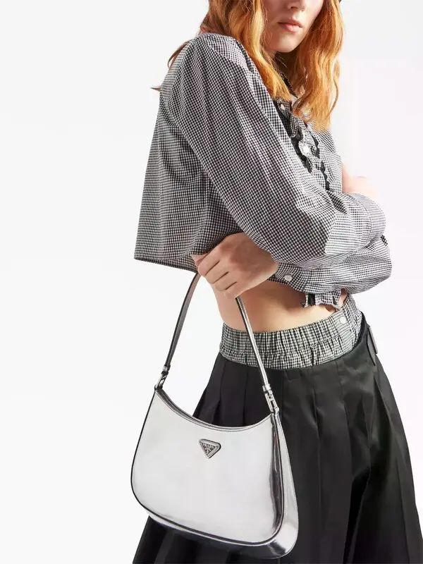 Prada Cleo Leather Shoulder Bag