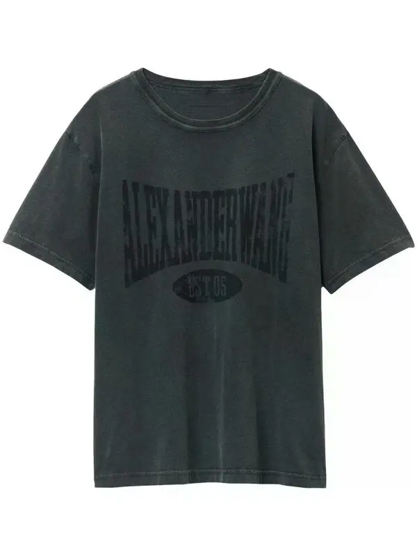 Alexander Wang Logo-print Cotton T-shirt - Black