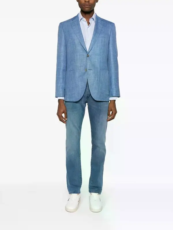 BOSS Mid-rise Straight-leg Jeans - Blue