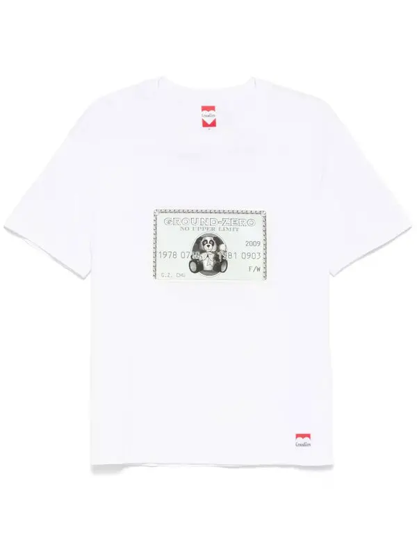 GROUND ZERO Logo Print T-shirt - White