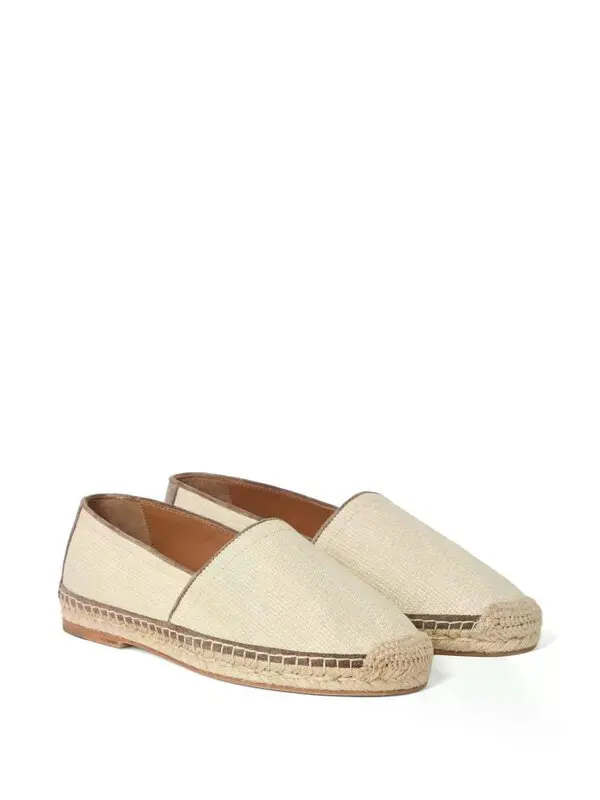 Brunello Cucinelli Suede-trim Raffia Espadrilles