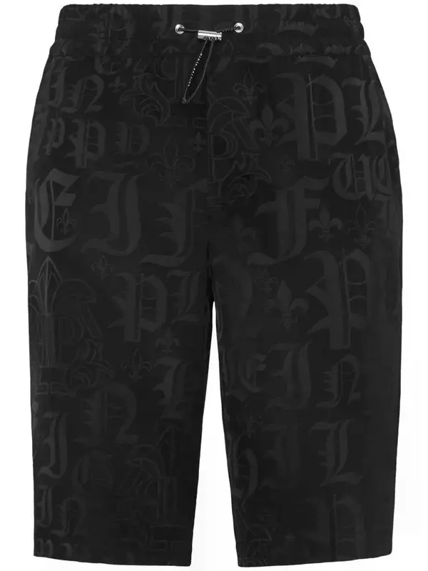 Philipp Plein Monogram-jacquard Bermuda Shorts