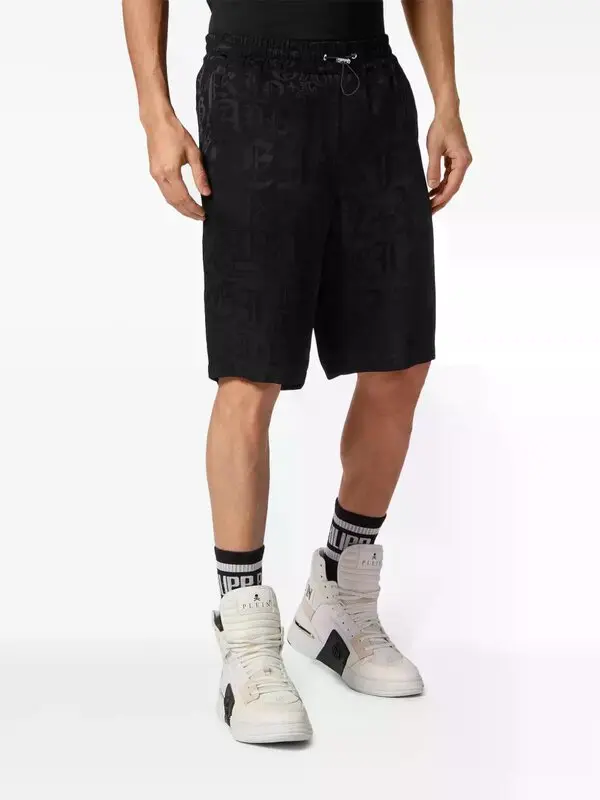 Philipp Plein Monogram-jacquard Bermuda Shorts