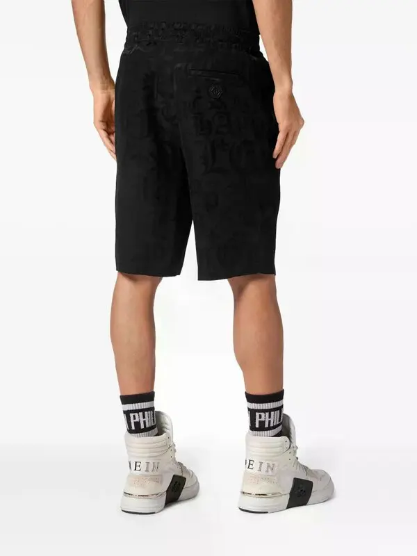 Philipp Plein Monogram-jacquard Bermuda Shorts