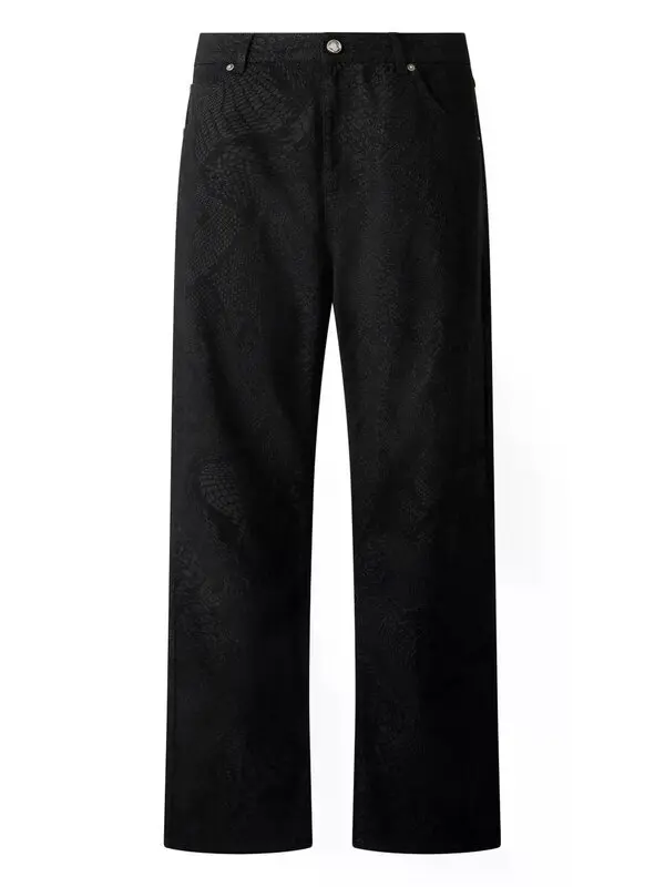 Roberto Cavalli Python-print Trousers