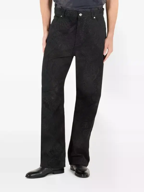 Roberto Cavalli Python-print Trousers