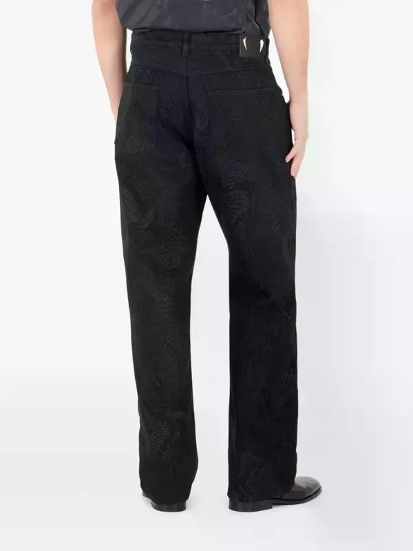Roberto Cavalli Python-print Trousers