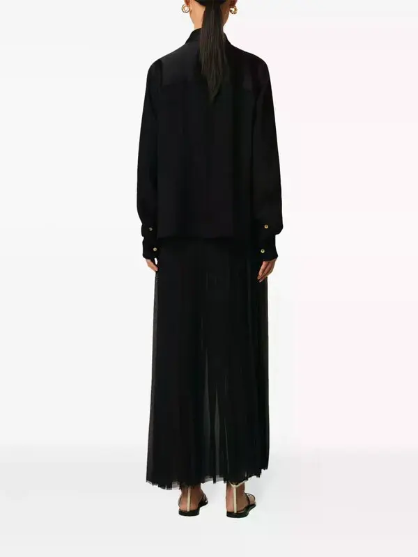 AMI Paris Long-sleeved Contrasted Shirt