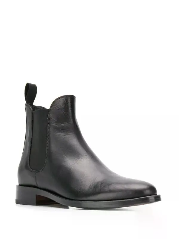 SCAROSSO Leather Chelsea Boots