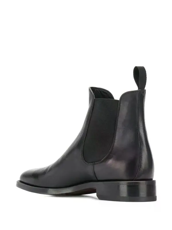 SCAROSSO Leather Chelsea Boots