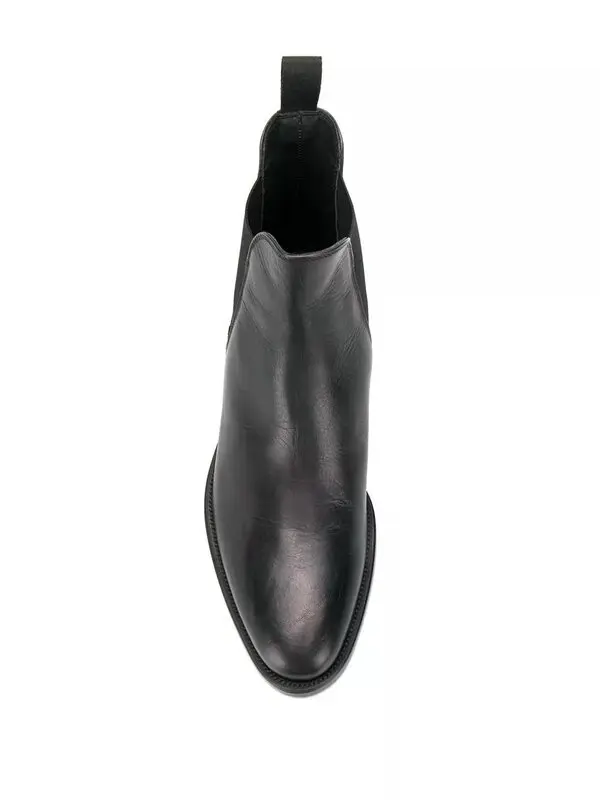 SCAROSSO Leather Chelsea Boots