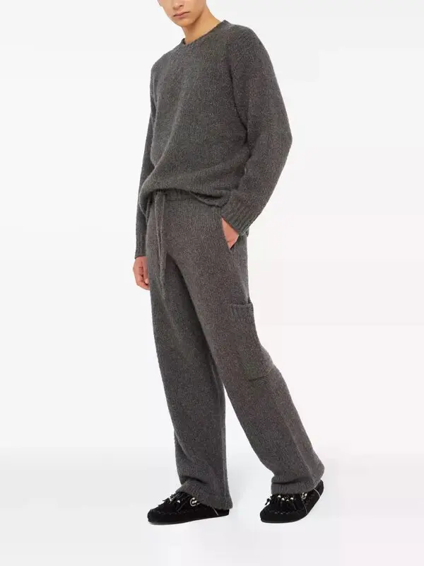 Alanui Ribbed Cashmere And Silk-blend Sweater - Grey