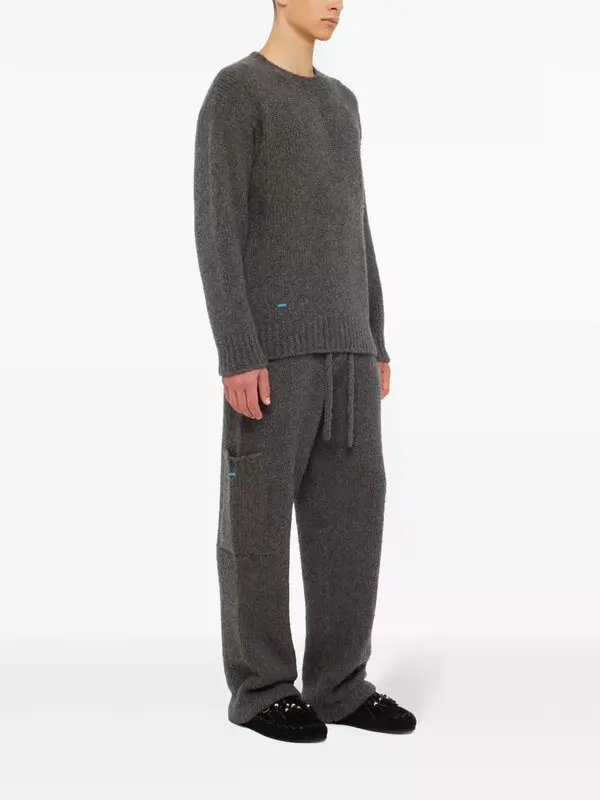 Alanui Ribbed Cashmere And Silk-blend Sweater - Grey