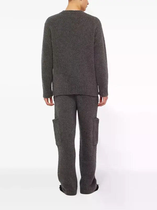 Alanui Ribbed Cashmere And Silk-blend Sweater - Grey