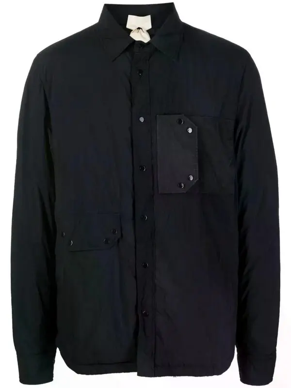 TEN C Padded Press-stud Shirt Jacket