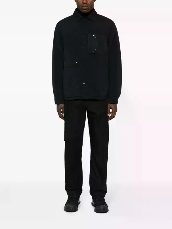TEN C Padded Press-stud Shirt Jacket