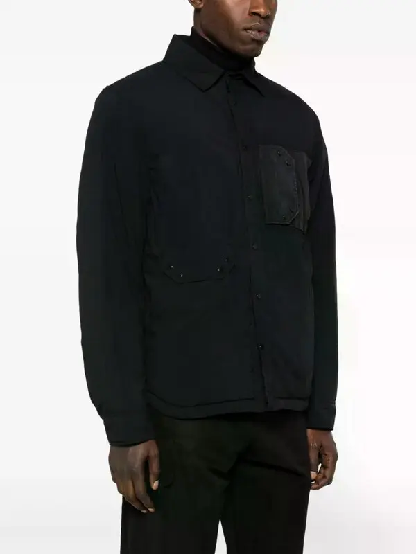 TEN C Padded Press-stud Shirt Jacket