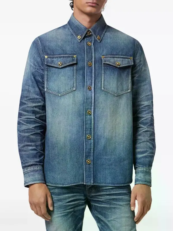 Versace Japanese-denim Overshirt