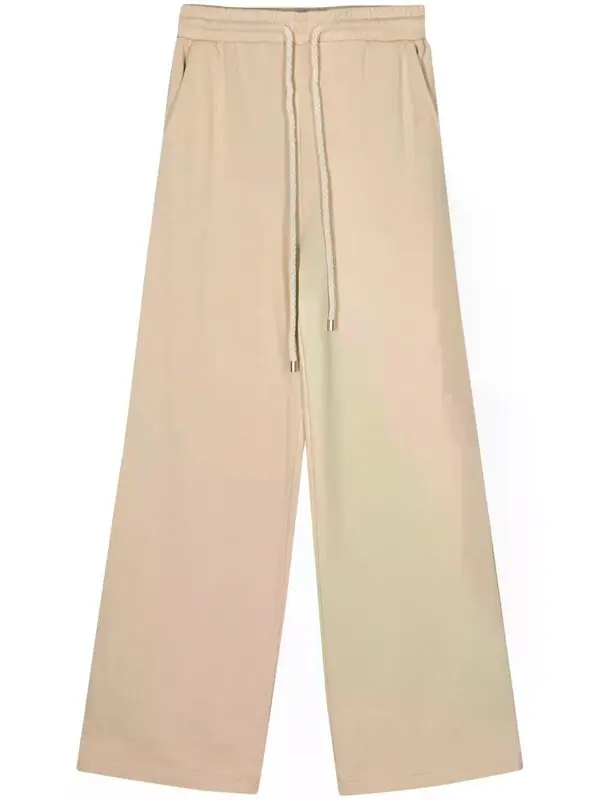 TWINSET Logo-embroidered Wide-leg Track Pants