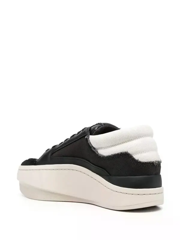 Y3 Centennial Lo Leather Sneakers - Black
