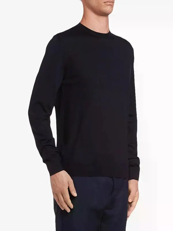 Prada Crew-neck Wool Jumper - Blue