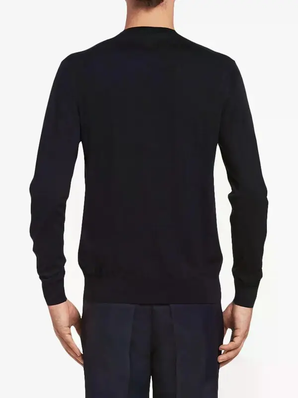 Prada Crew-neck Wool Jumper - Blue