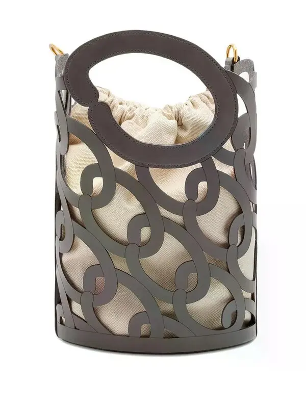 Oscar De La Renta Leather Tote Bag