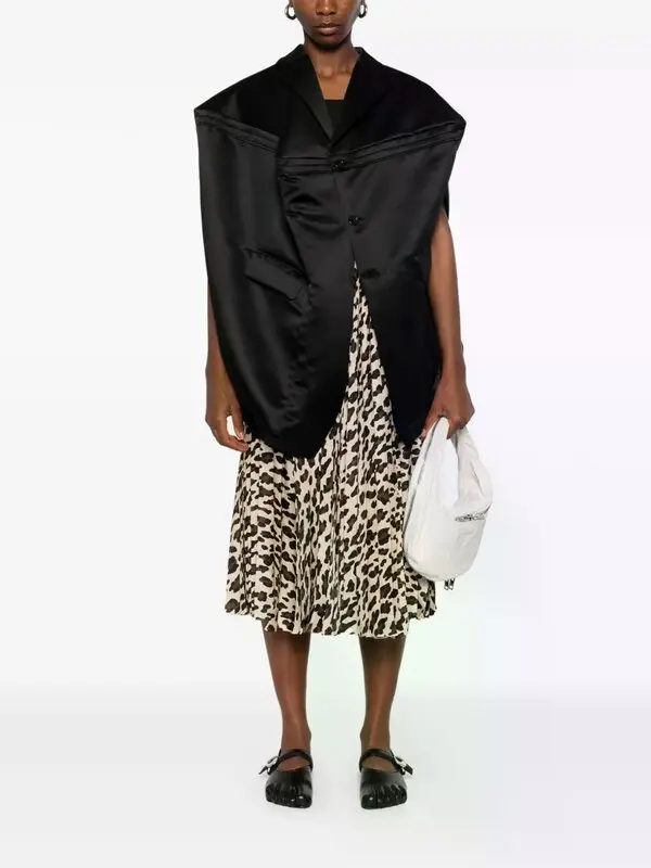Sacai Leopard-print Midi Skirt