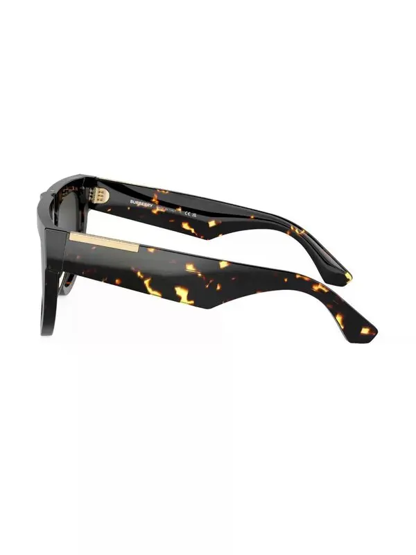 Burberry Tortoiseshell-effect Round-frame Sunglasses