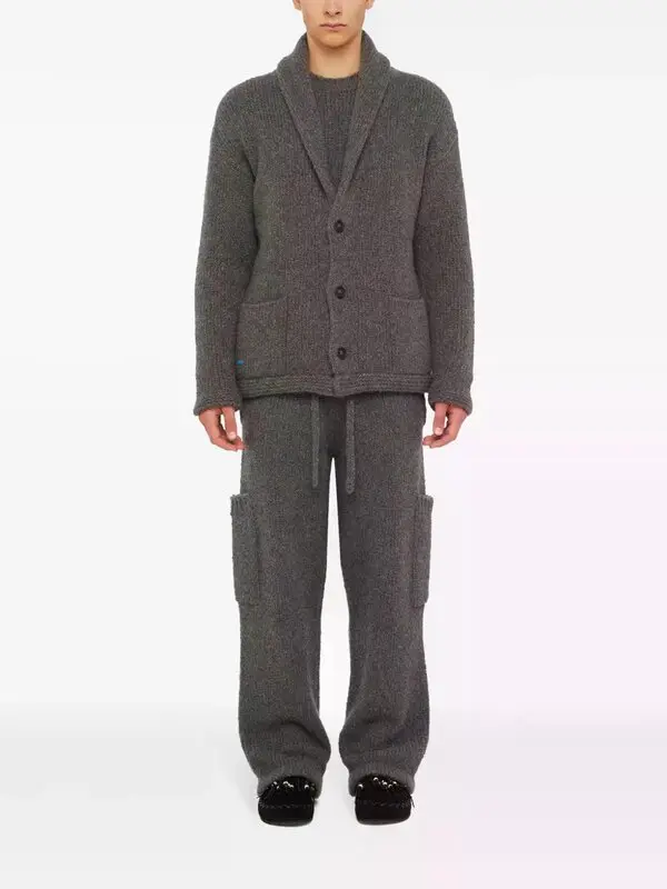 Alanui Finest Ribbed Cardigan - Grey