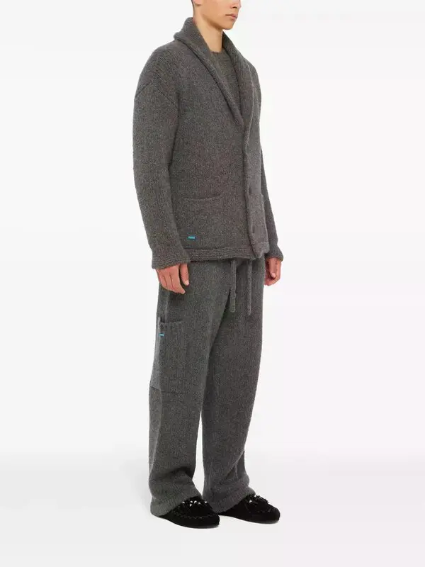 Alanui Finest Ribbed Cardigan - Grey