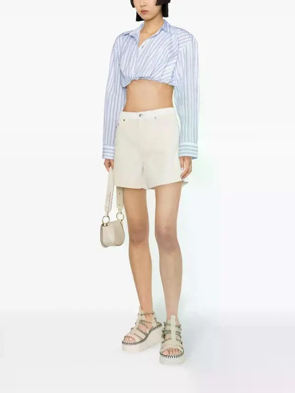 Stella McCartney Two-tone Denim Shorts